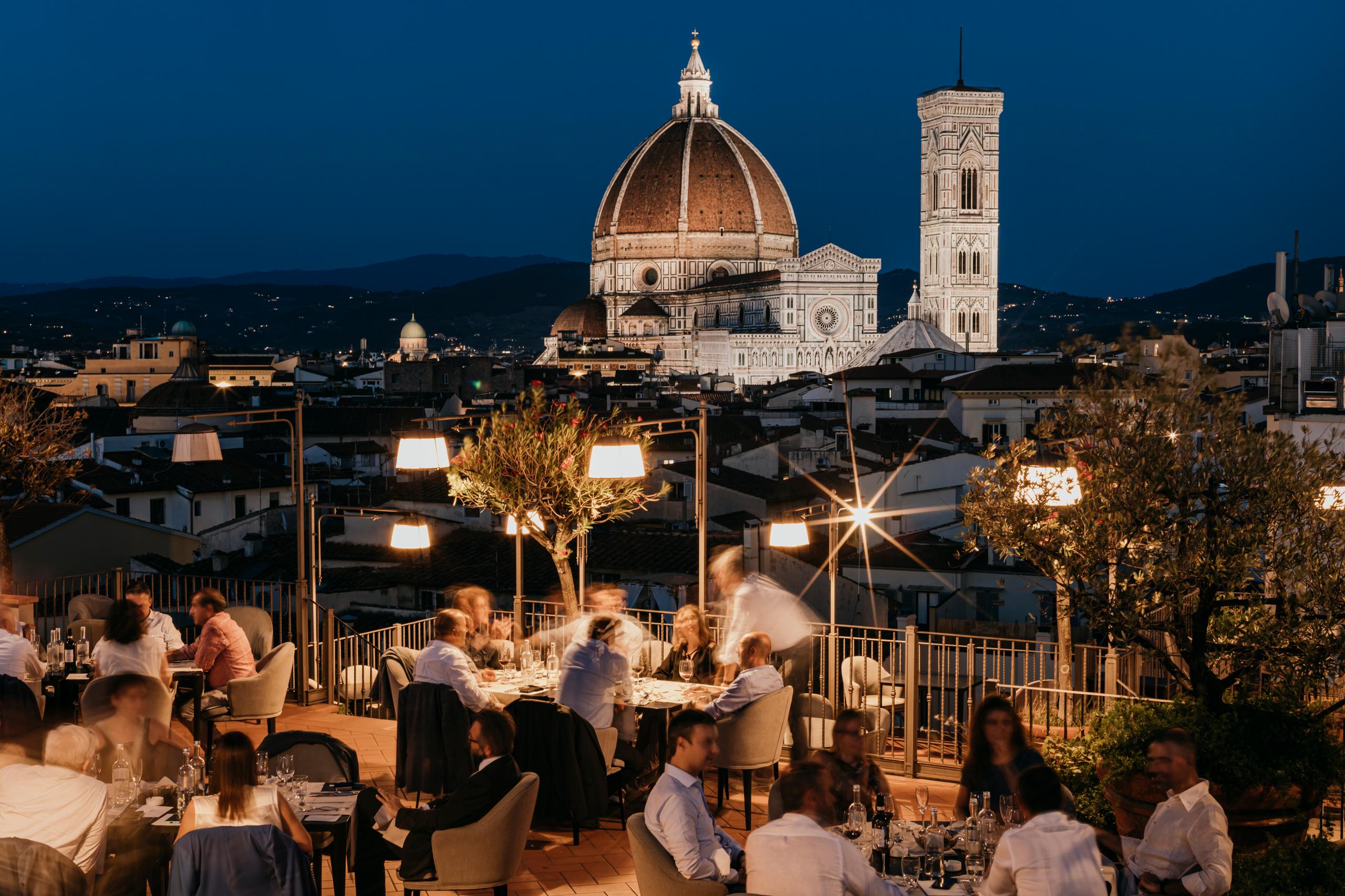 B-Roof Restaurant at Grand Hotel Baglioni, Florence